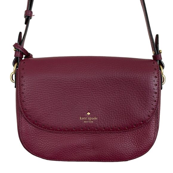 kate spade | Bags | Kate Spade Adelaide James Street Merlot Maroon ...